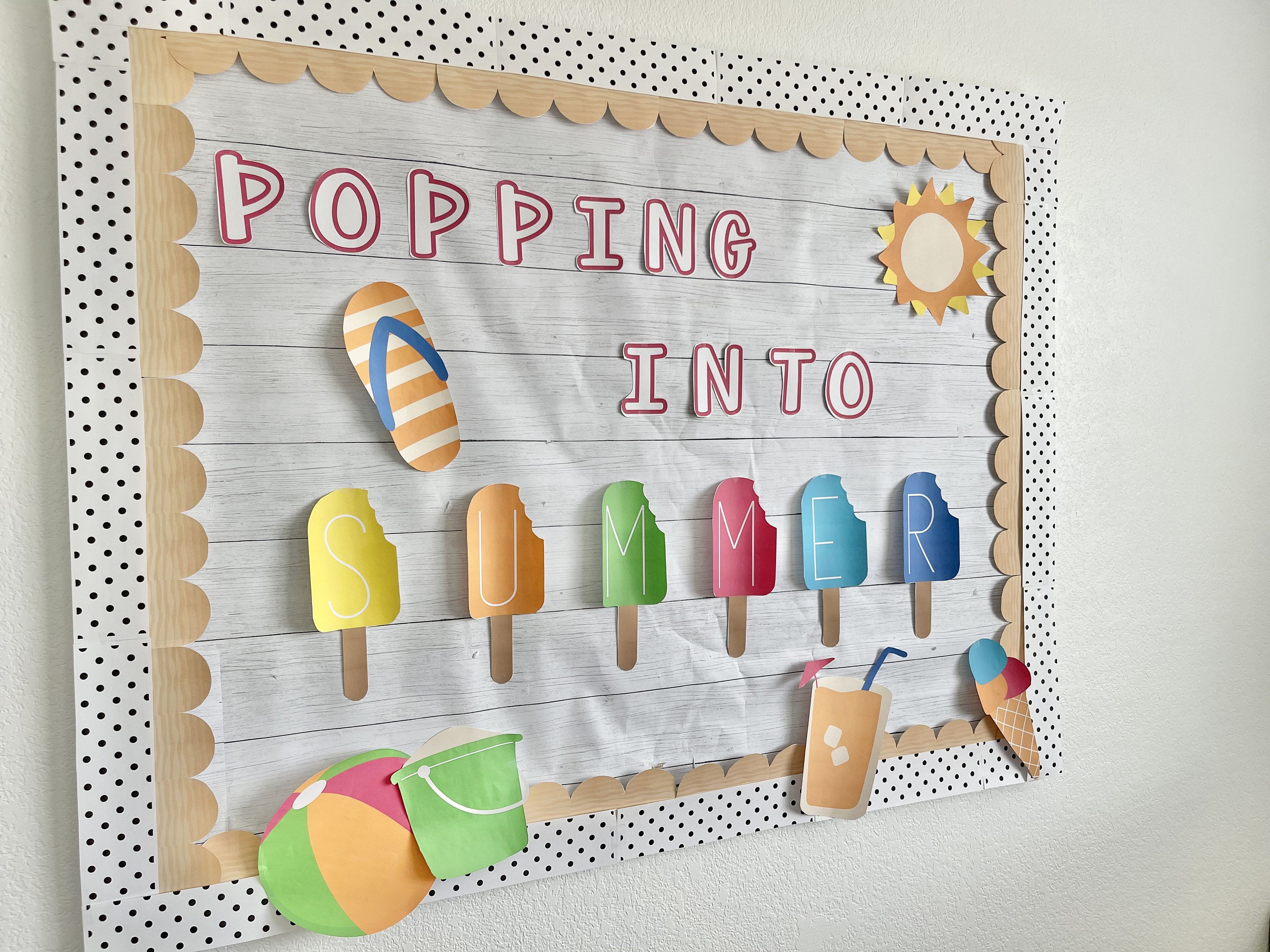 Popping Into Summer Bulletin Board | Classroom Door Decor | Easy and ...