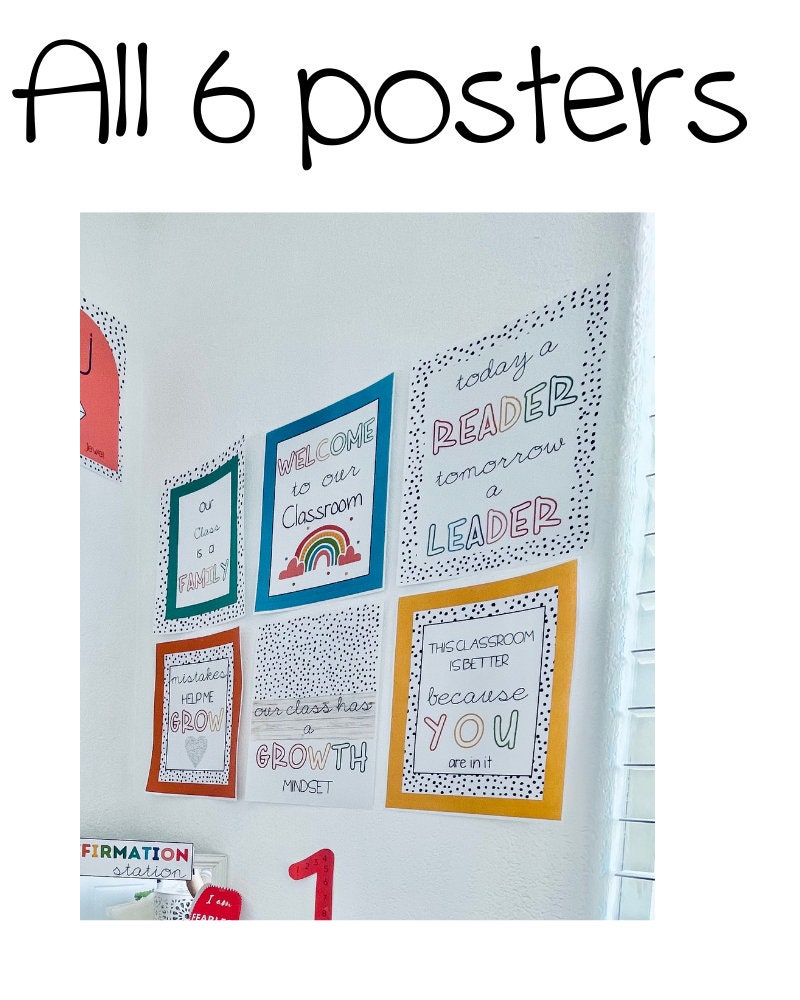 Happy Hues Rainbow Theme | Classroom Posters | DIGITAL DOWNLOAD ...