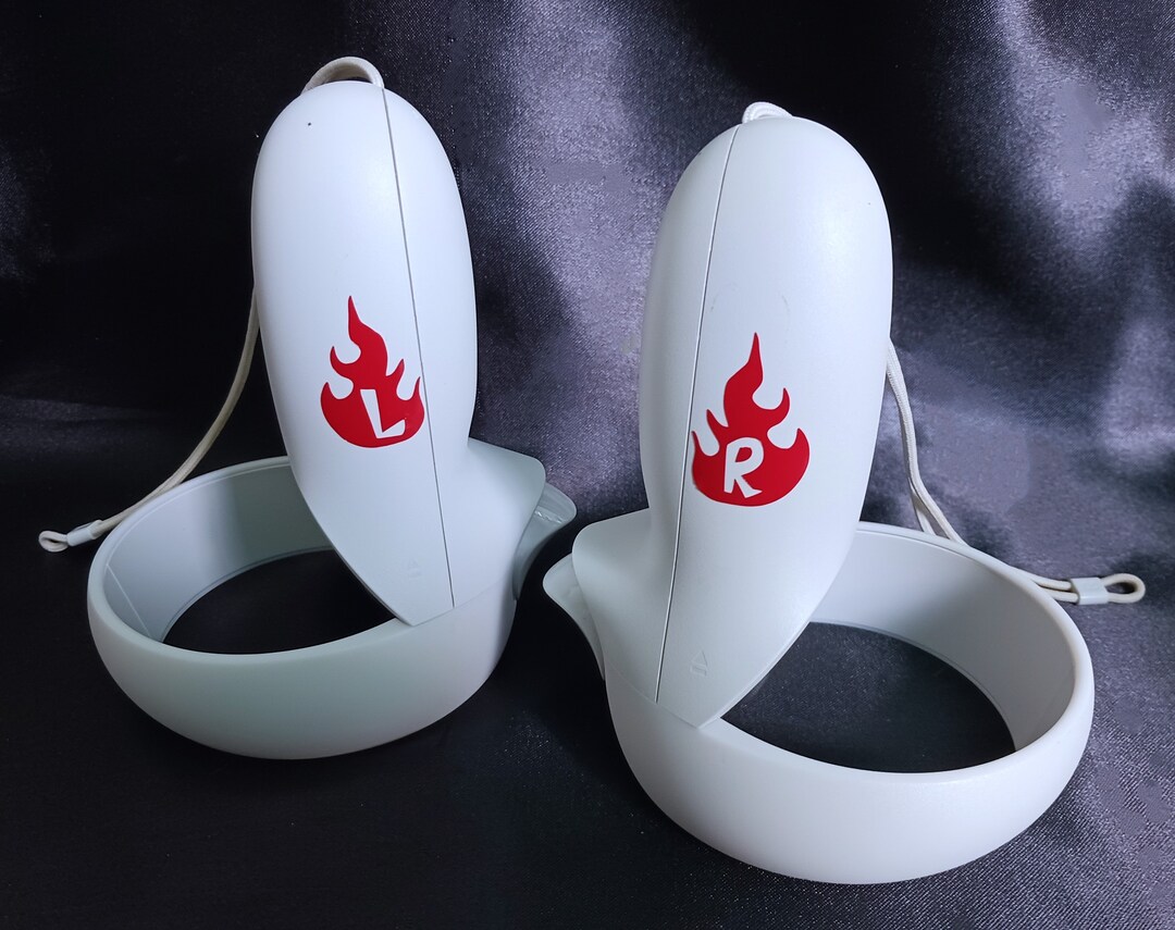 Meta Oculus Quest Red Fire Flame Left Right Controller Decal Set - Etsy