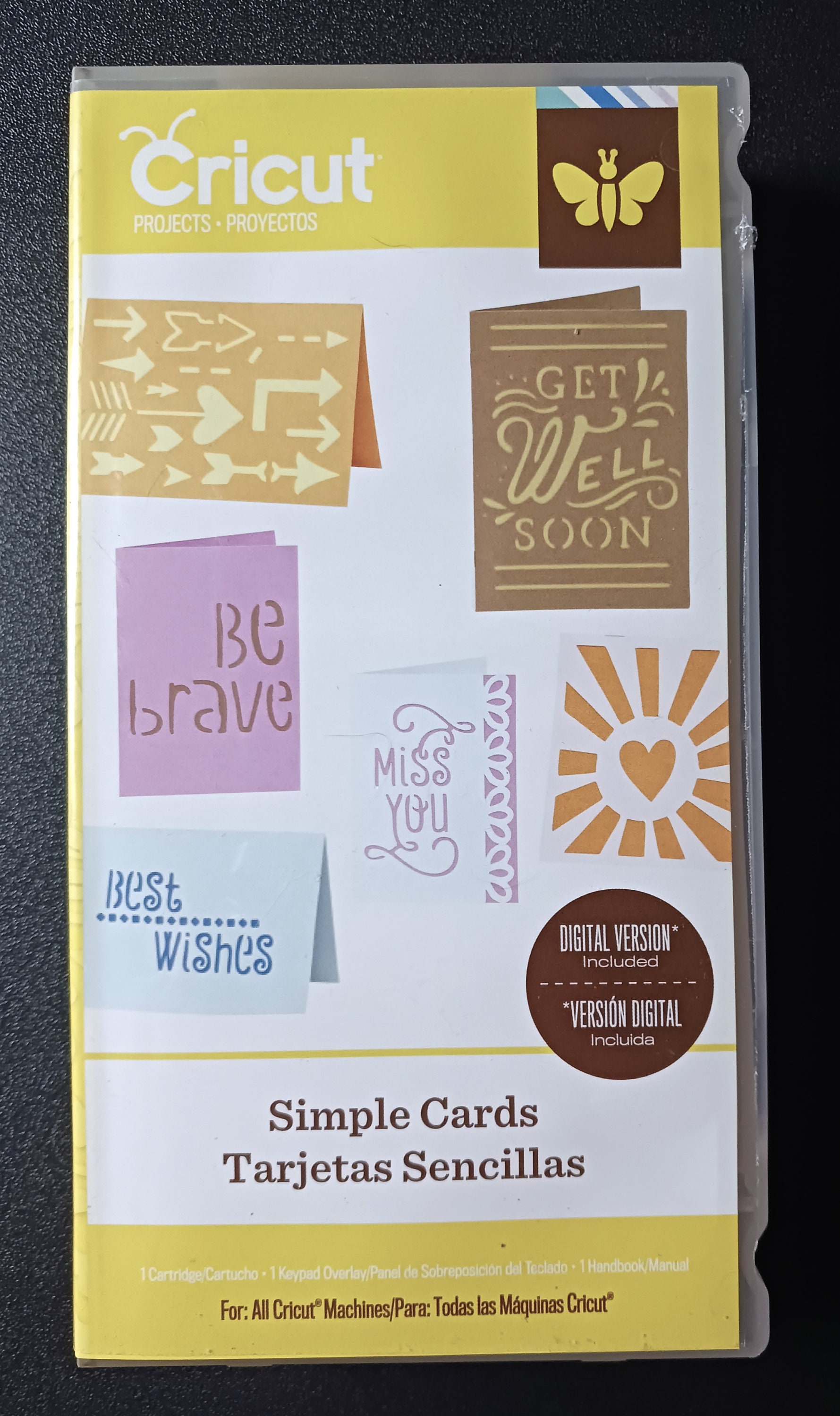 Cricut Simple Cards Cartridge Complete W/ Overlay and Original ...
