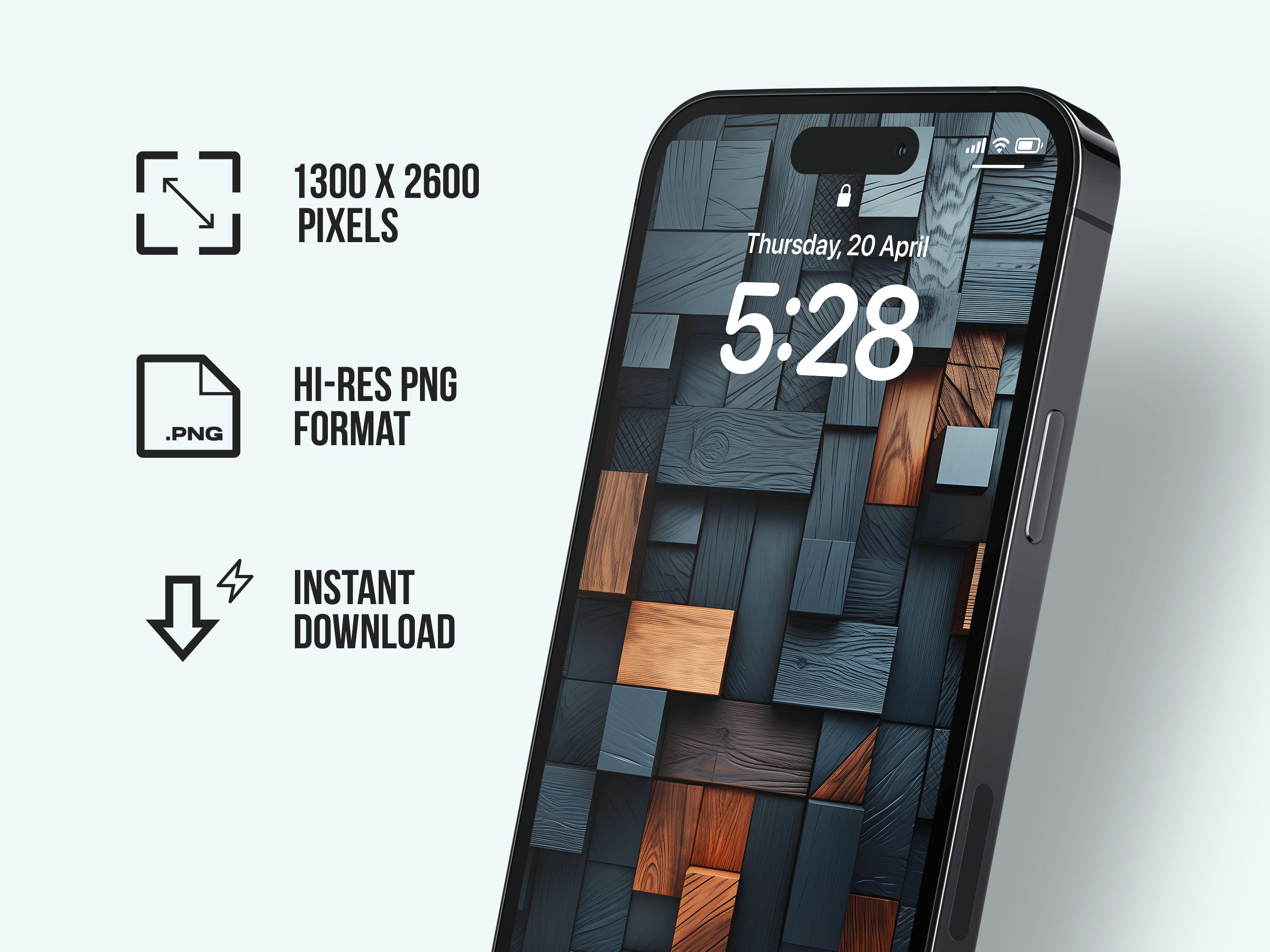 Wood Blocks Wallpaper • iPhone / Android Background Image • Wood ...