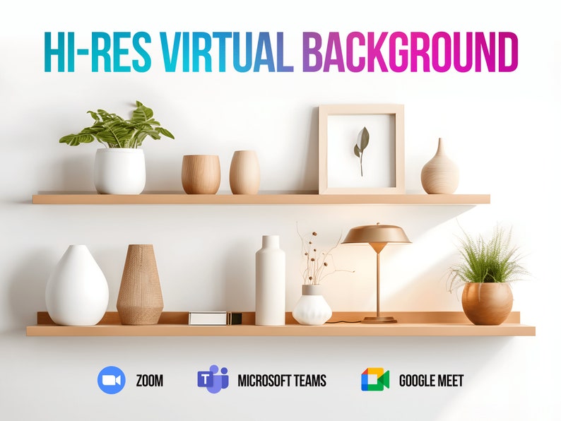Minimalist Virtual Background Zoom Background Conference - Etsy