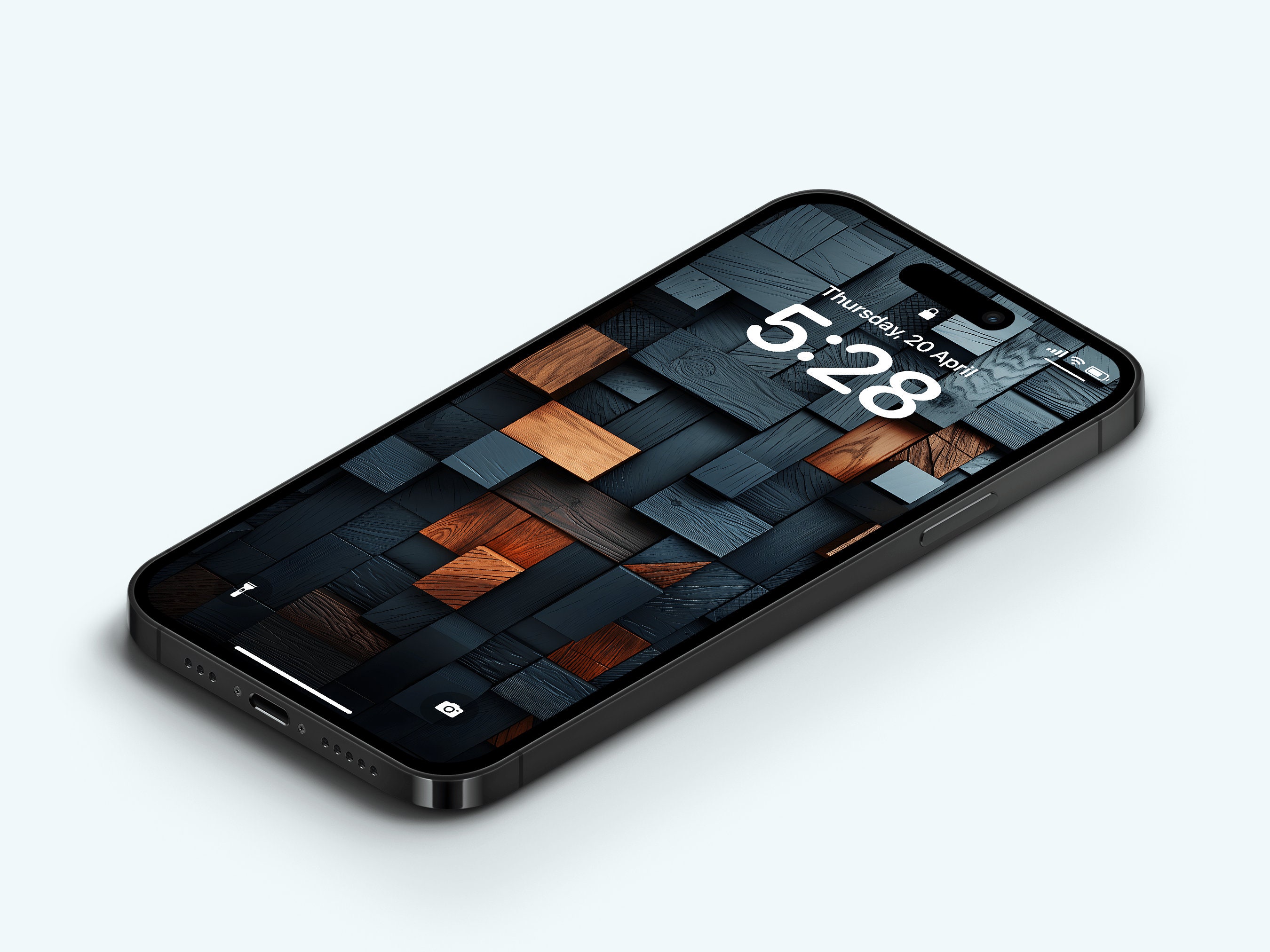 Wood Blocks Wallpaper • iPhone / Android Background Image • Wood ...