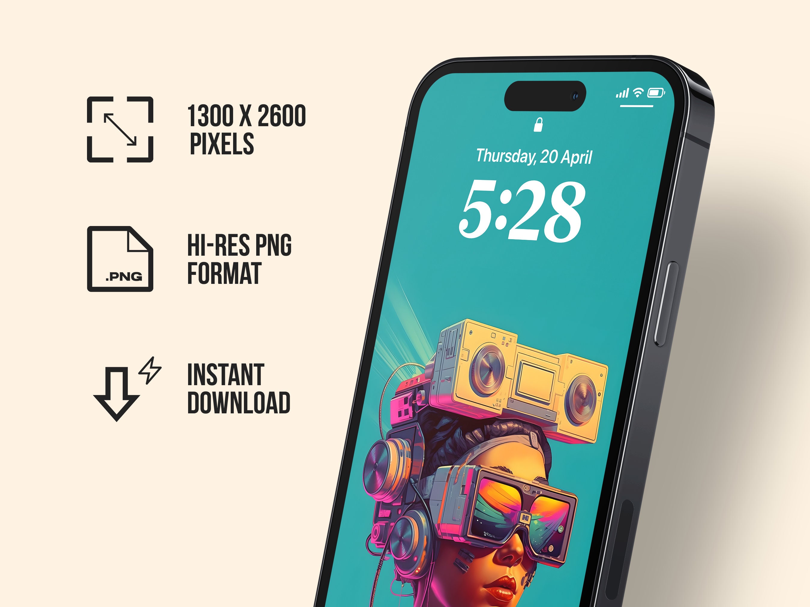 Radiohead Wallpaper • iPhone / Android Background Image • Illustration Phone Lock Screen • Phone ...