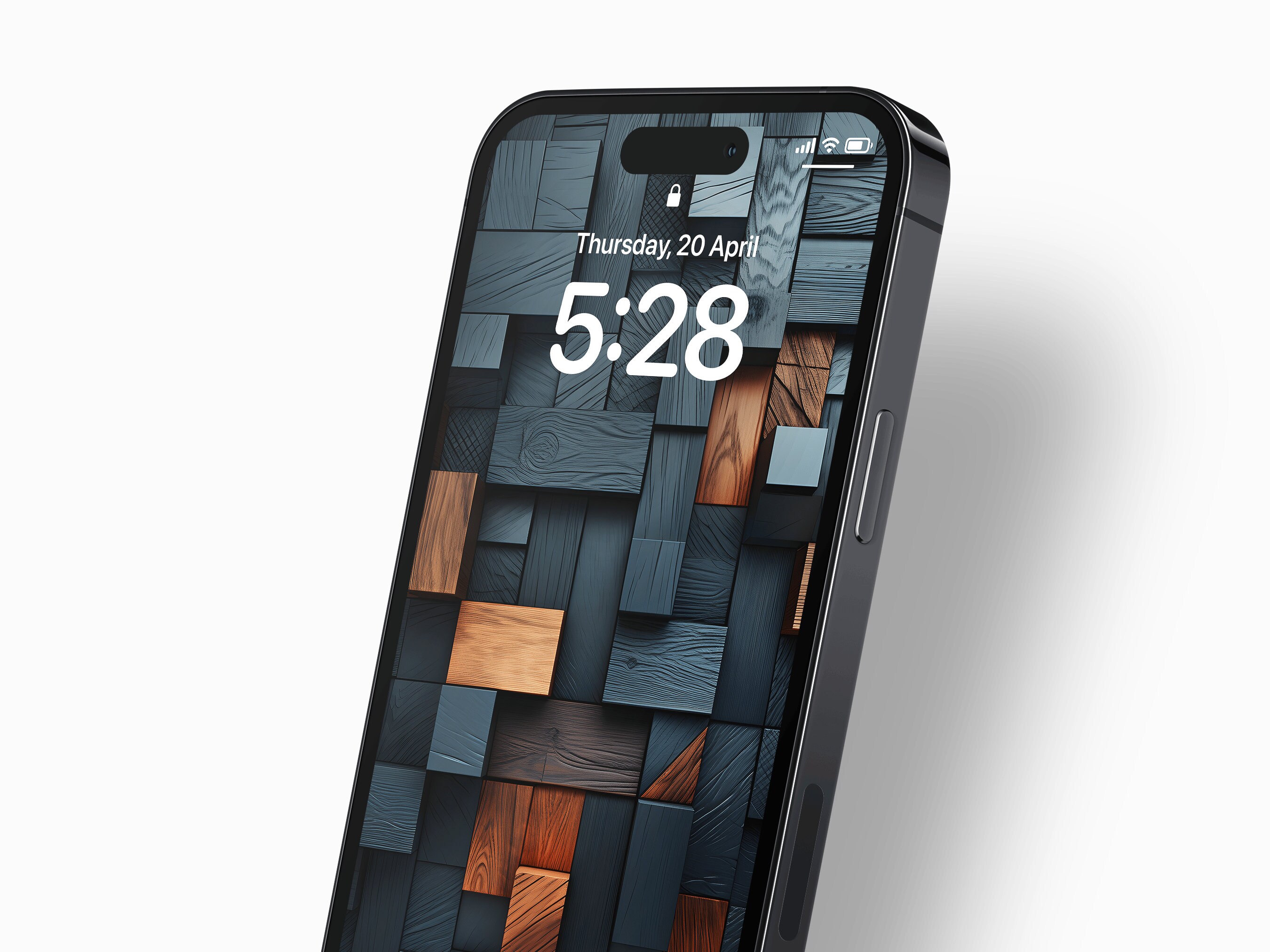 Wood Blocks Wallpaper • iPhone / Android Background Image • Wood ...