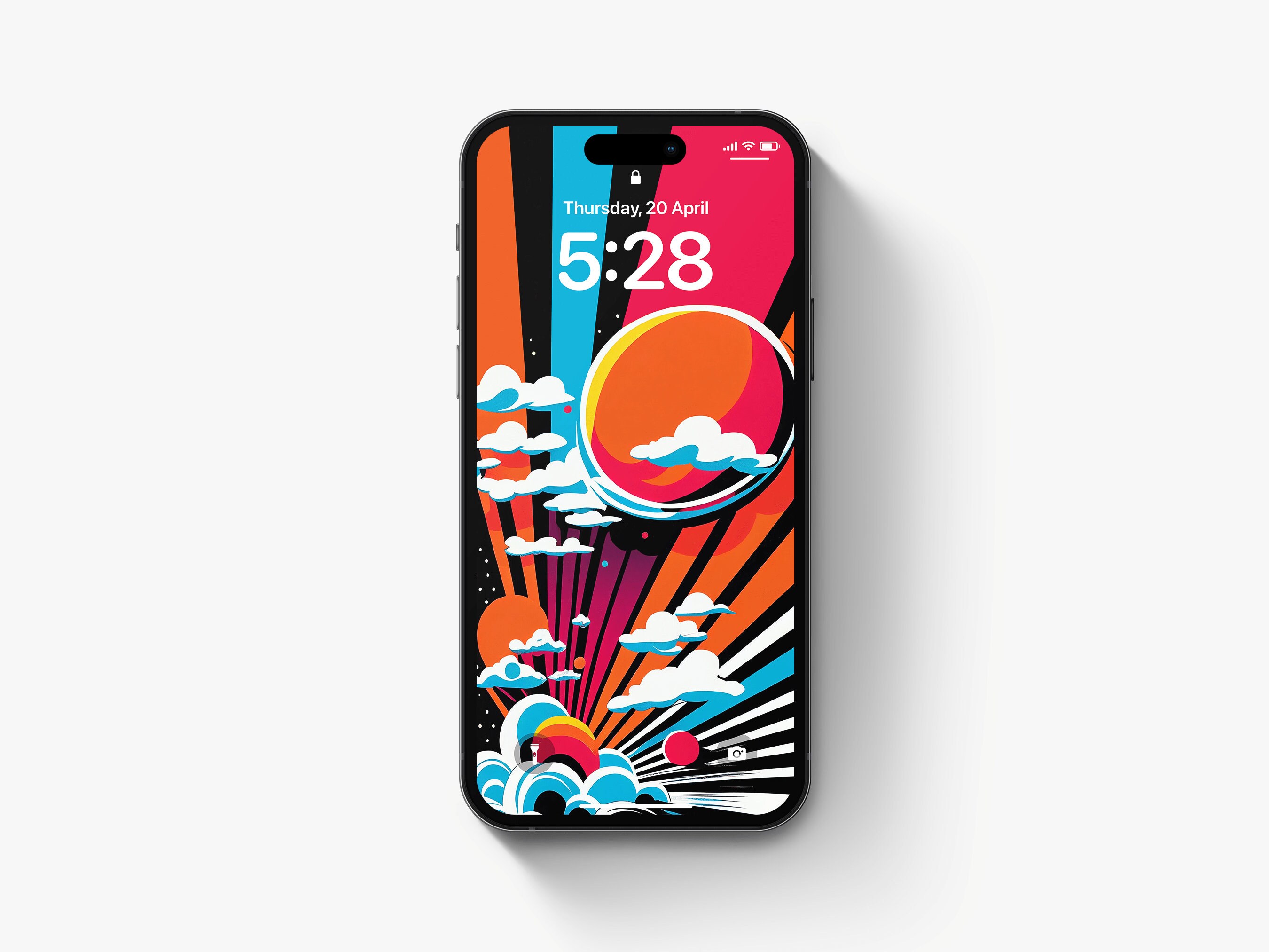 Set of 4 X Pop Art iPhone Wallpapers iPhone Background Image Pop Art ...