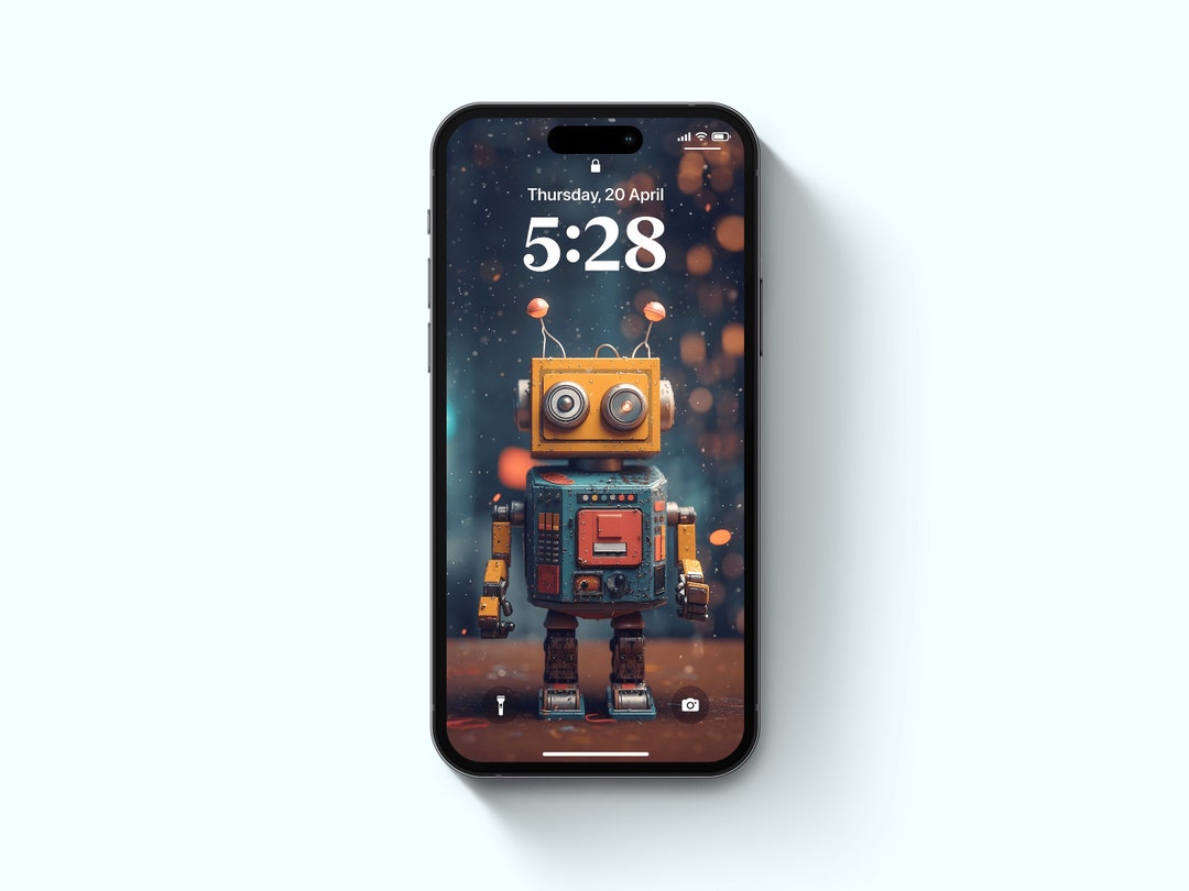 Beep Bot Wallpaper iPhone / Android Background Image Robot Phone Lock ...