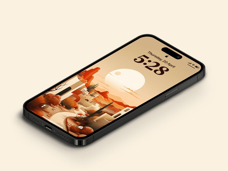 Arabian Oasis Wallpaper iPhone / Android Background Image • Landscape ...