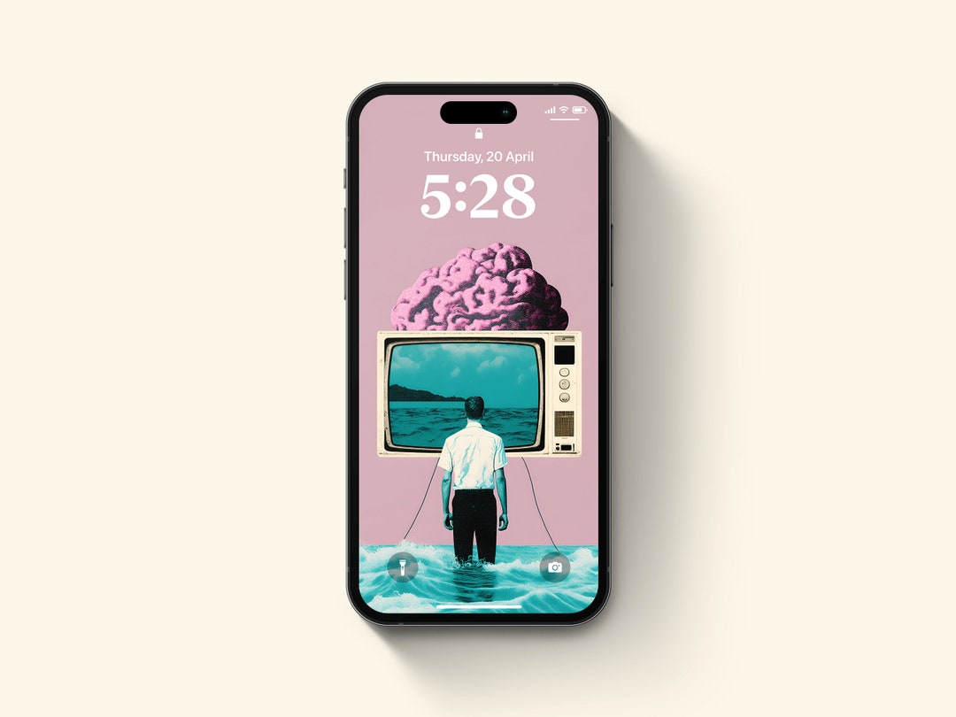 Brain Waves Wallpaper iPhone / Android Background Image Surreal Phone ...