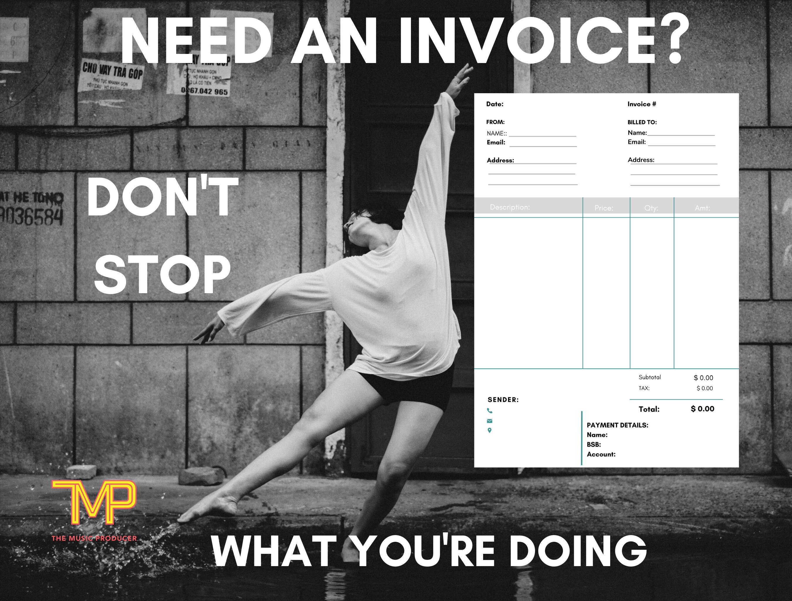 Band Invoice Performer Invoice Blank Invoice Band Digital Downloads ...