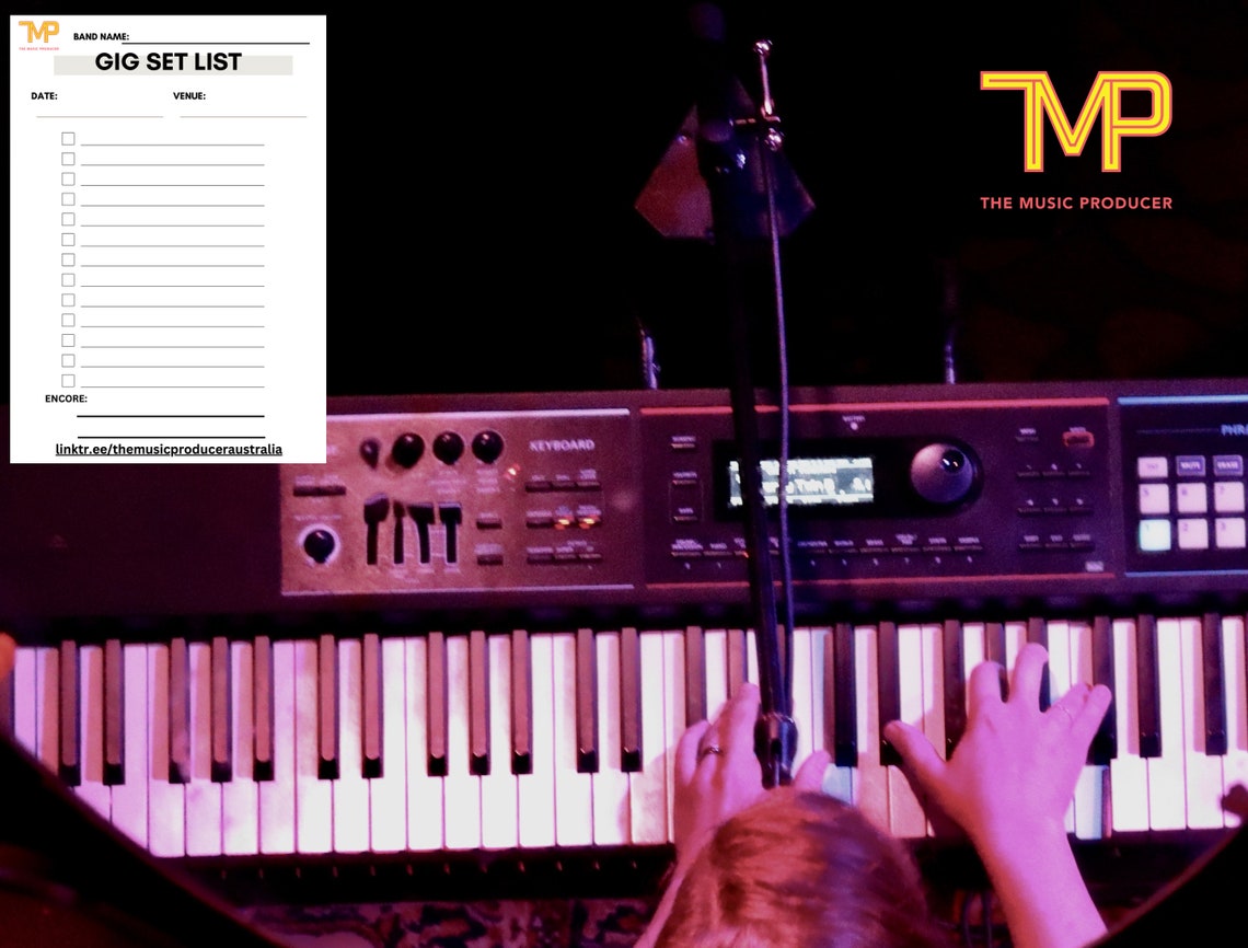 Band Setlist Musical Band Music Tracker Band Digital - Etsy