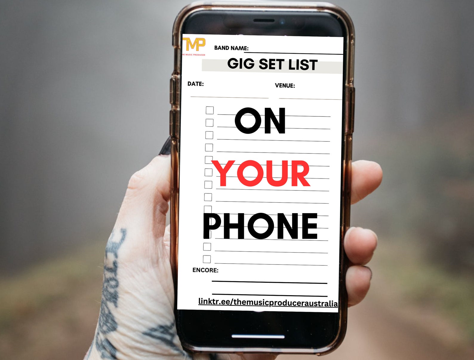 Band Setlist Musical Band Music Tracker Band Digital - Etsy