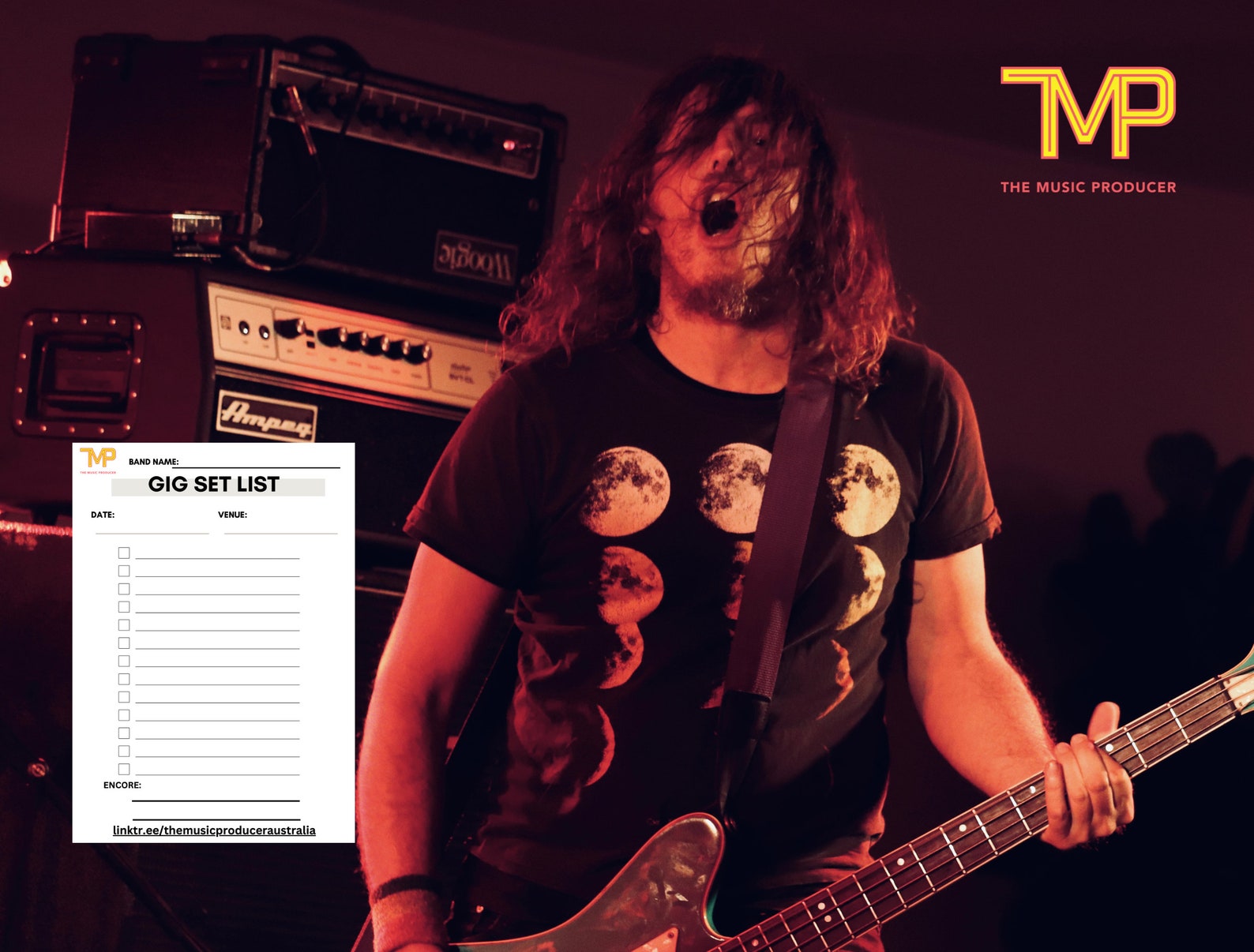 Band Setlist Musical Band Music Tracker Band Digital - Etsy