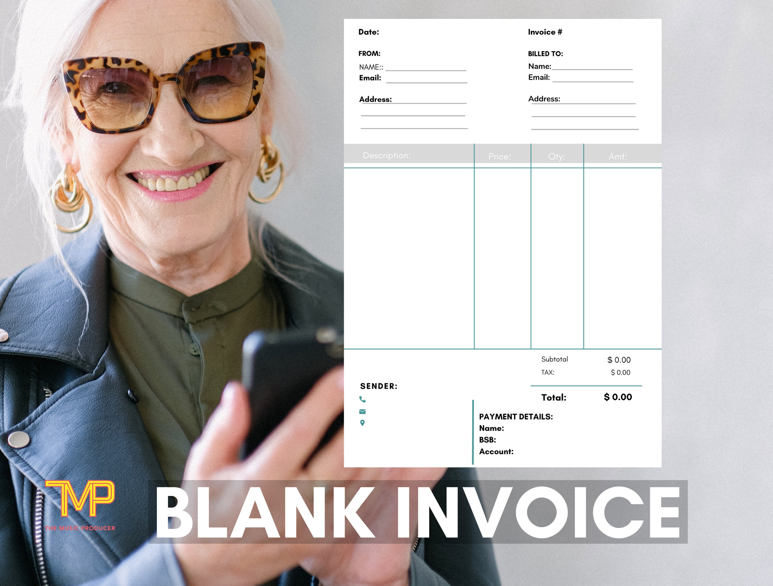 Band Invoice Performer Invoice Blank Invoice Band Digital Downloads ...