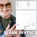 Blank Invoice Invoice in Word Editable Invoice Custom Pages Invoice ...