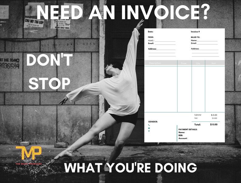 Blank Invoice Invoice in Word Editable Invoice Custom Pages Invoice ...