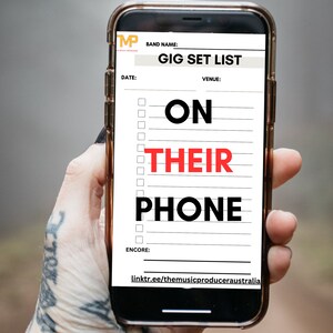 Band Setlist Musical Band Music Tracker Band Digital - Etsy