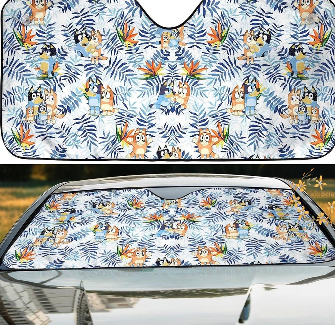 Bluey Car Sun Shade Funny Bluey Sunshade Bluey Car - Etsy