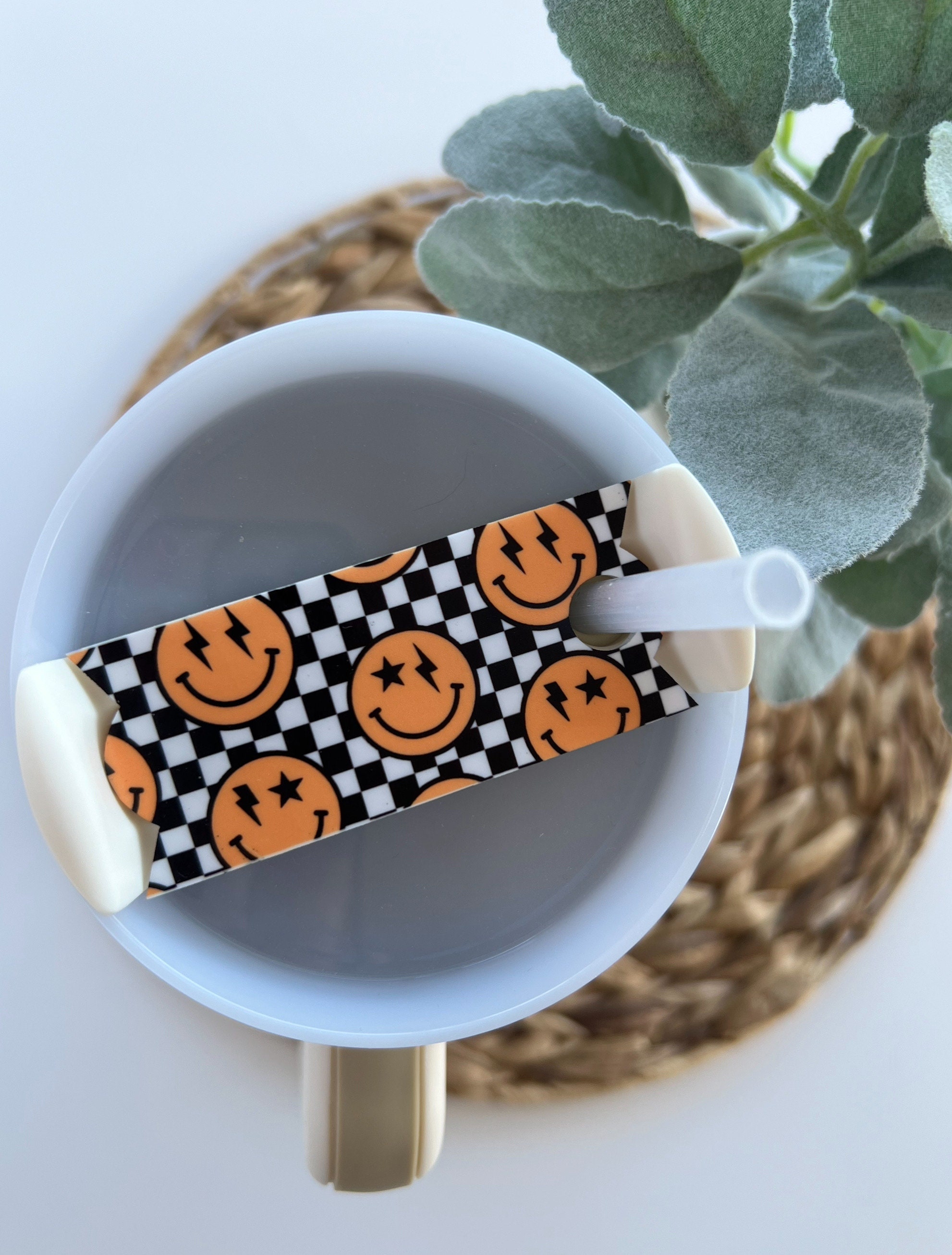 Smiley Face Lid Topper Stanley Lid Topper Tumbler Acrylic Lid Topper ...