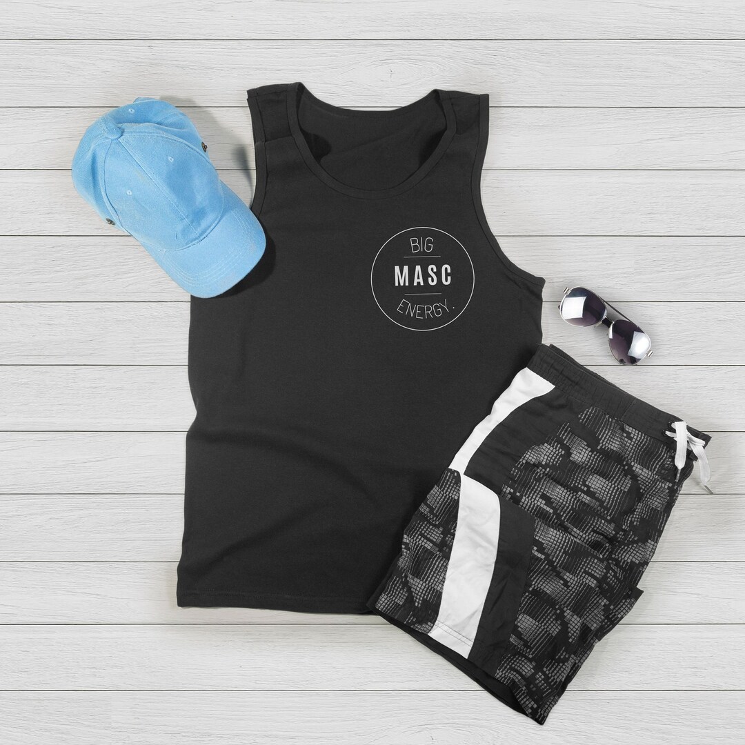 Pride Tank big Masc Energy LGBTQ Tank Top Pride - Etsy