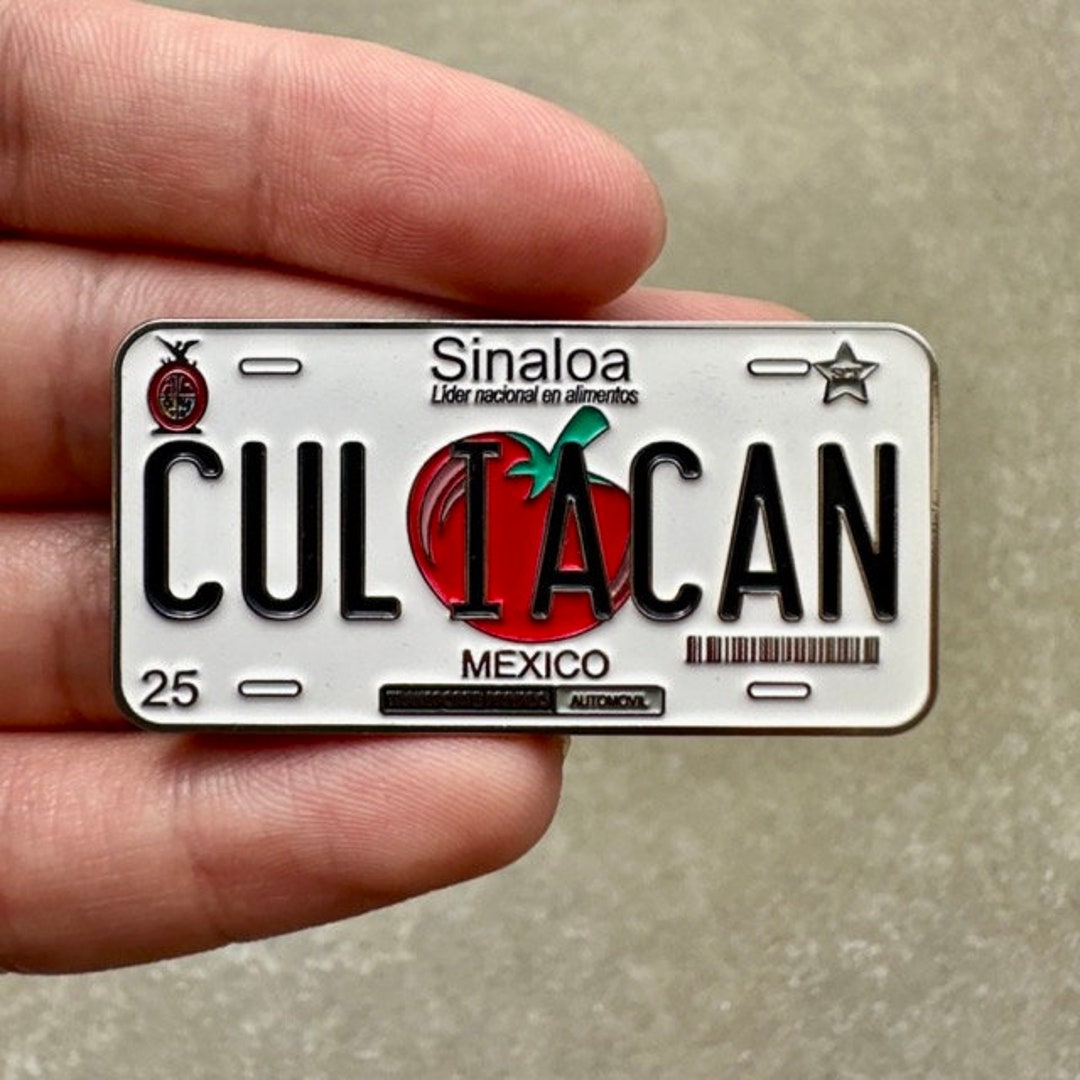 Culiacan Sinaloa License Plate Soft Enamel Pin - Etsy