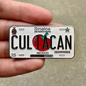 Culiacan Sinaloa License Plate Soft Enamel Pin - Etsy