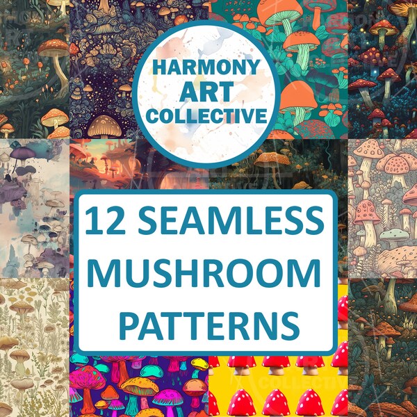 Mushroom Tile - Etsy