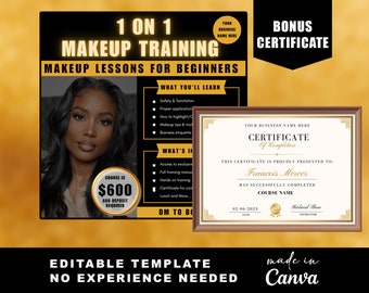 DIY Masterclass Flyer Canva Template Editable Canva Flyer Online Course ...