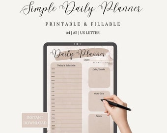 Weekly Meal Planner Printable, Fillable, Weekly Meal Planner Agenda ...