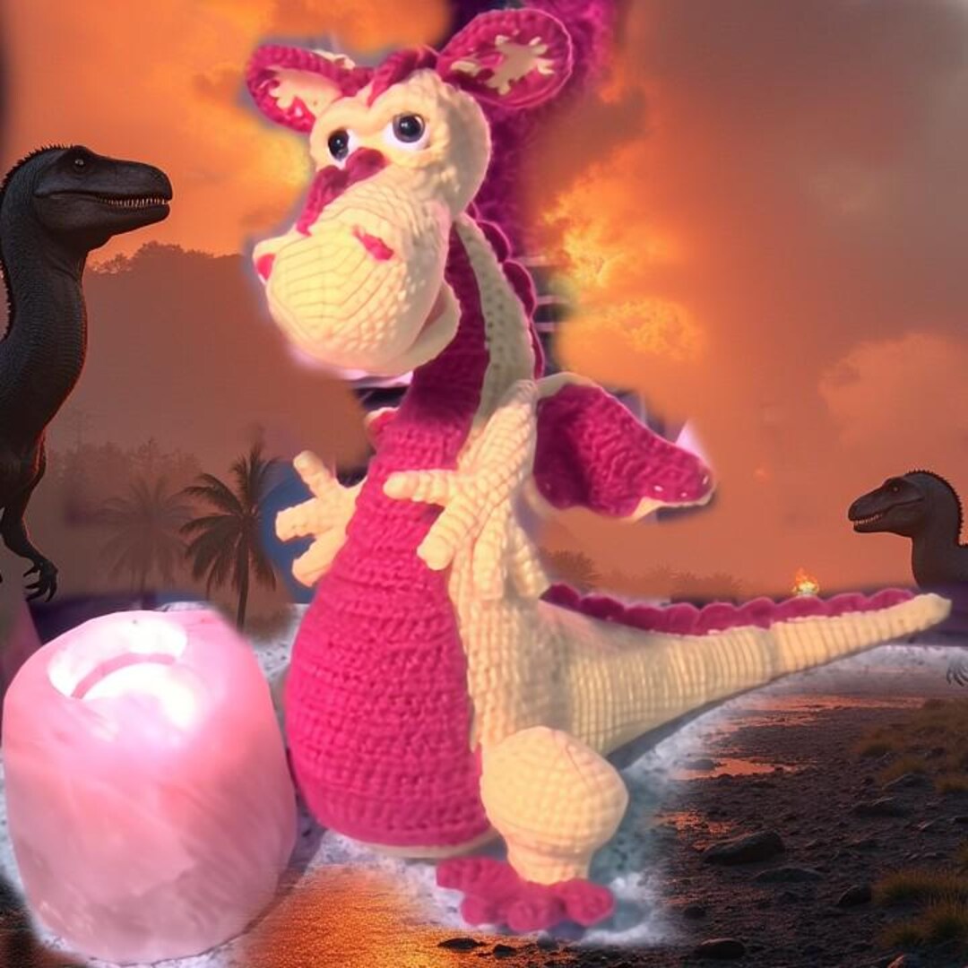 My Pet Dragon Crocheted Dragon - Etsy