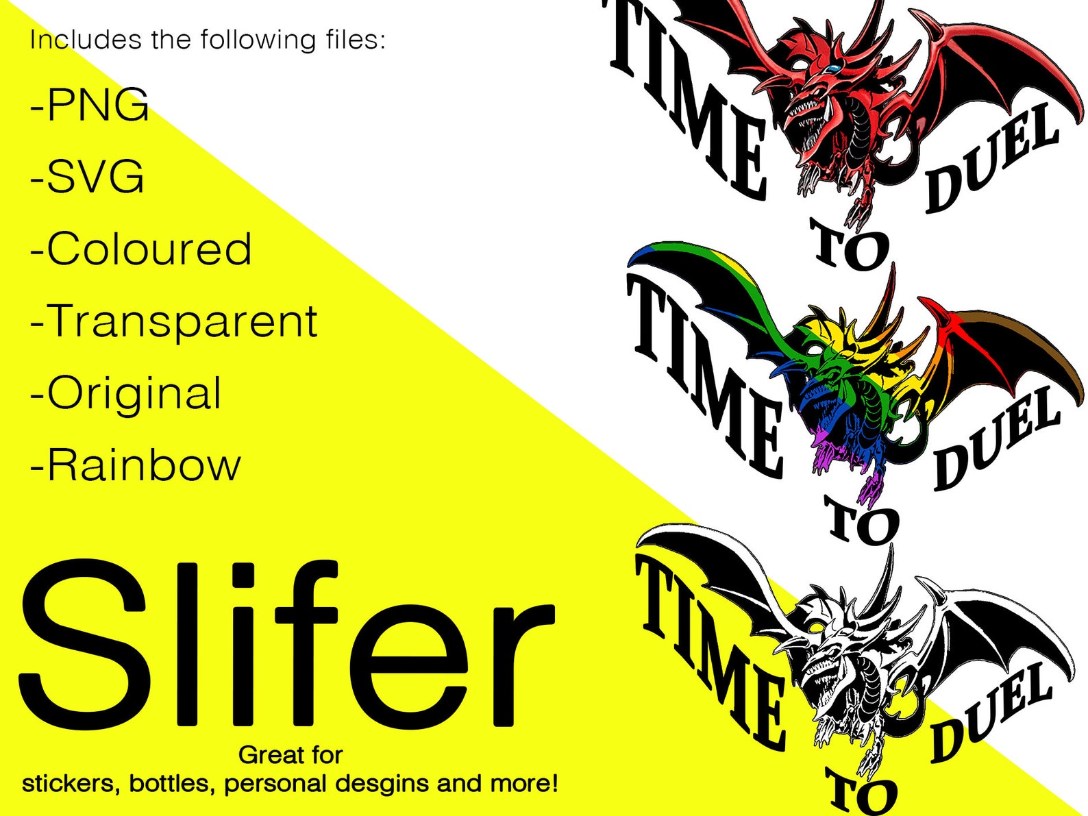 Yugioh Anime Digital Print SVG N PNG Slifer the Sky - Etsy