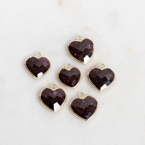 Garnet Heart - Etsy