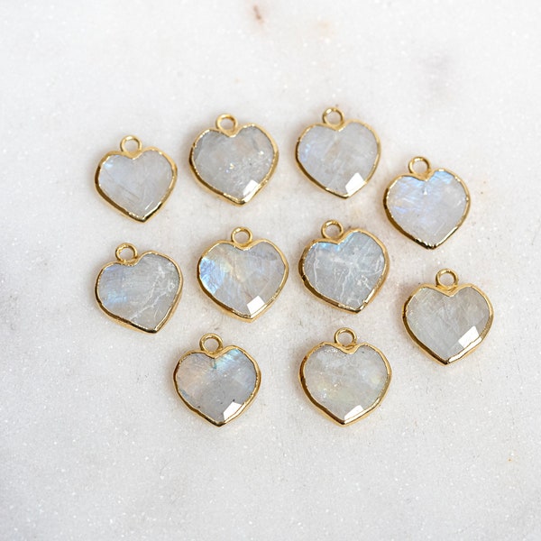 Moonstone Heart - Etsy
