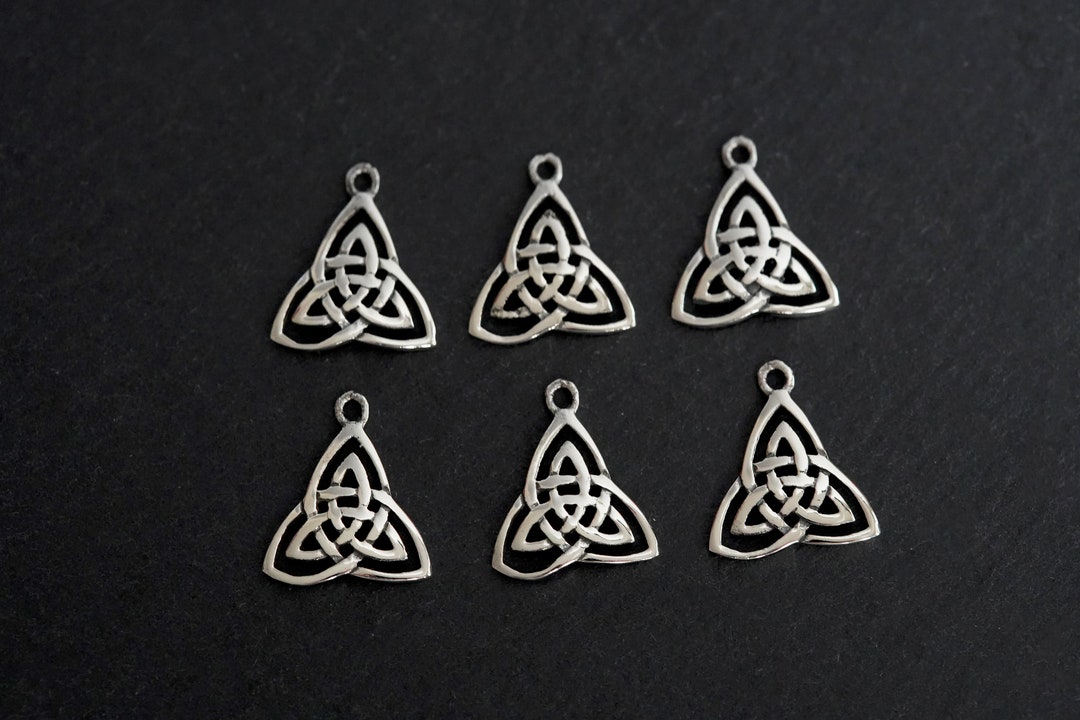 Double Celtic Knot Pendant, Sterling Silver Celtic Knot Pendant, Silver ...