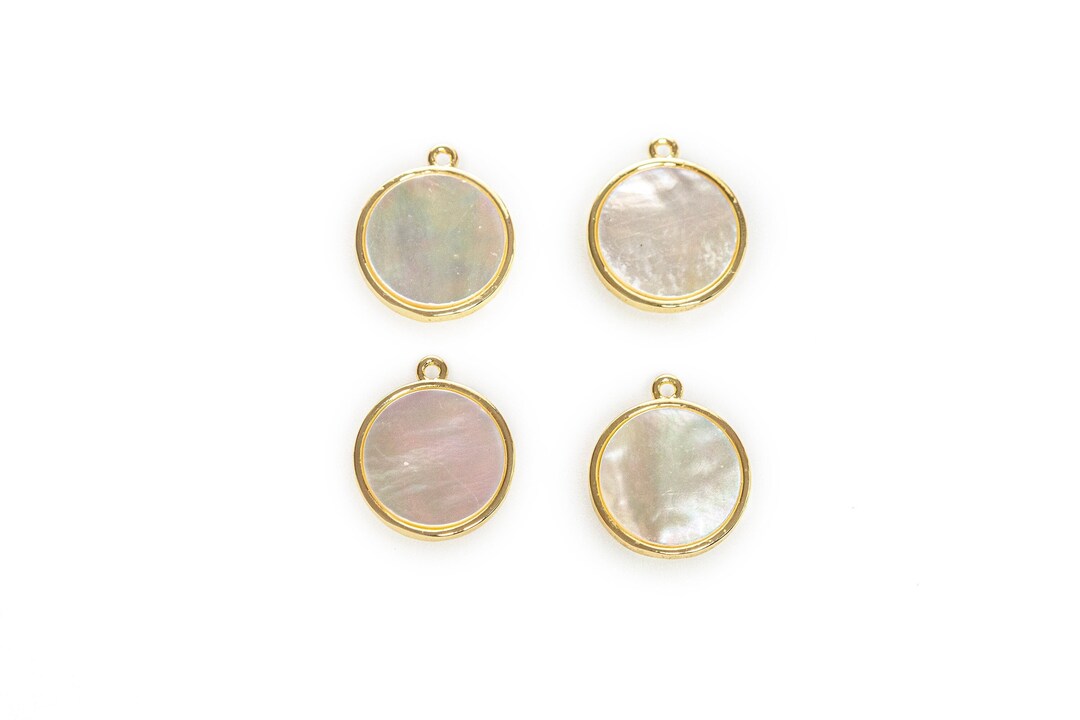 Mother of Pearl Pendants, Shell Pendant, Round Flat Pendants, MOP Round ...