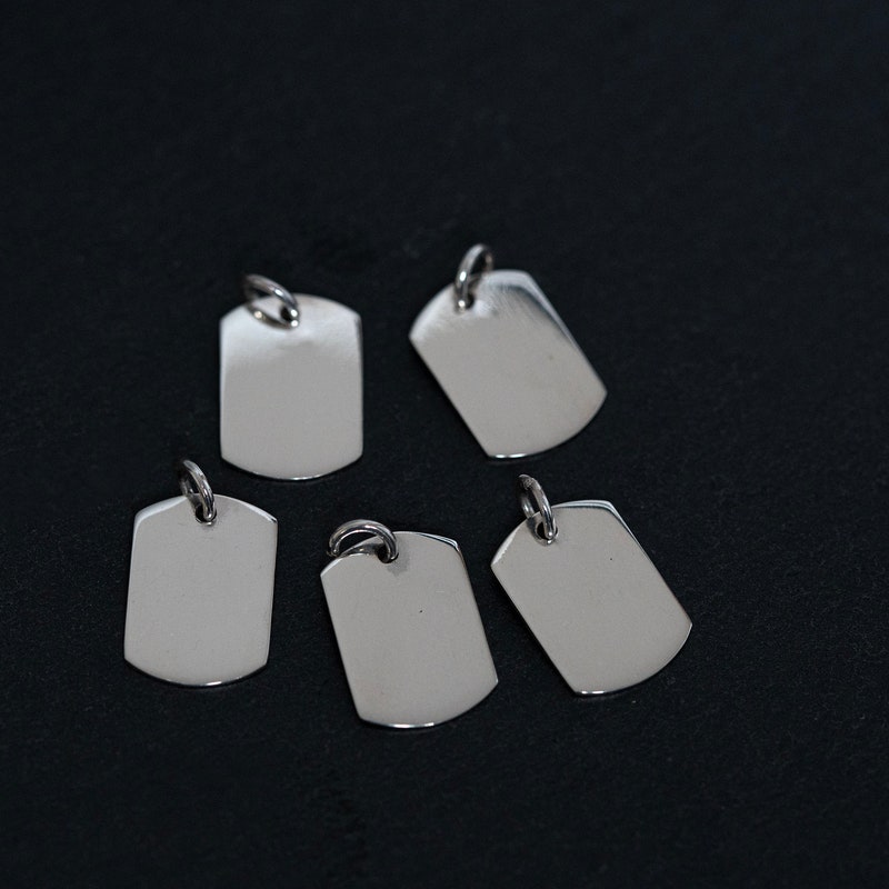 Silver Dog Tag - Etsy