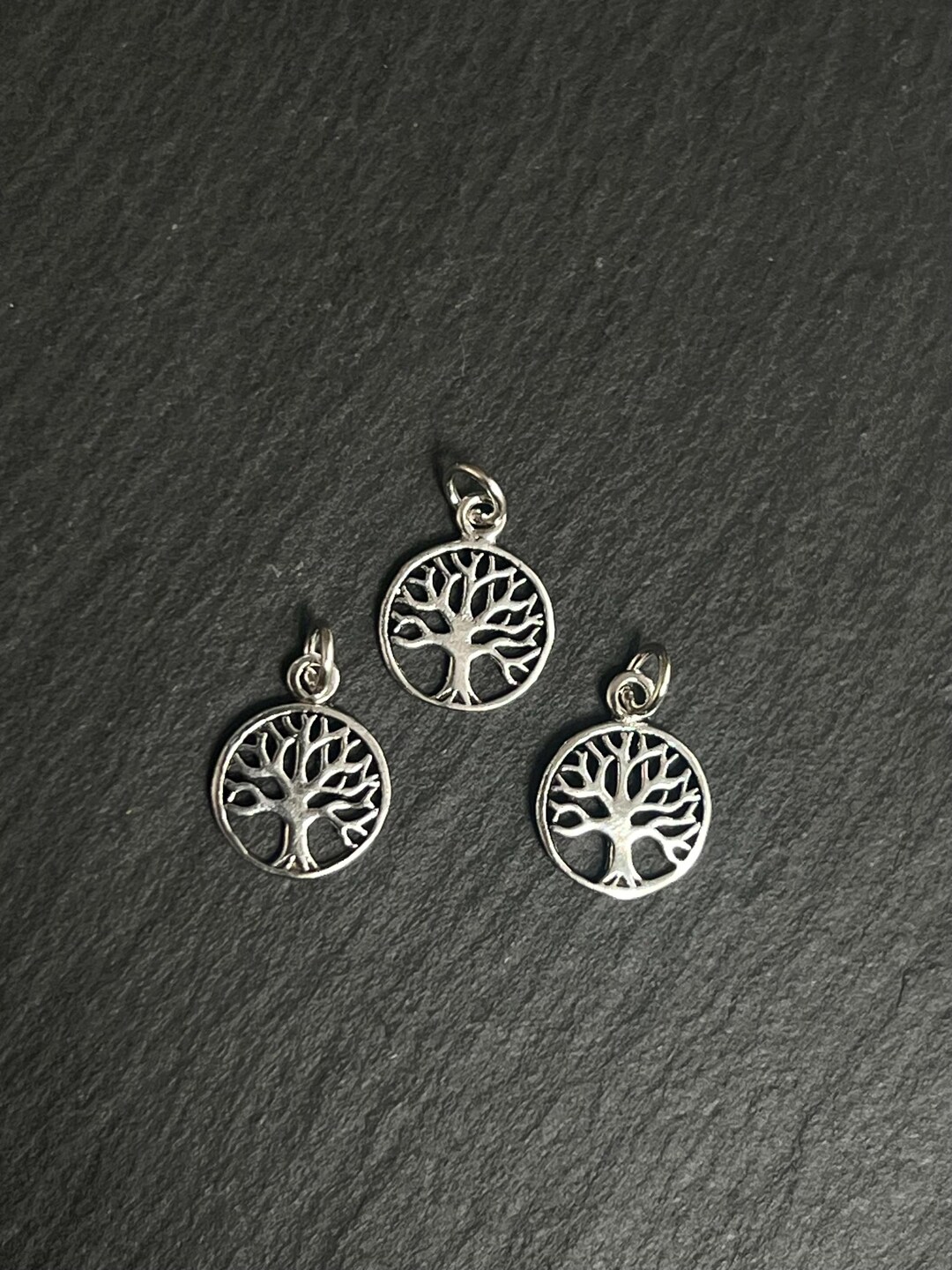 Sterling Silver Tree Charm, Tree of Life Charm, Sterling Family Tree ...