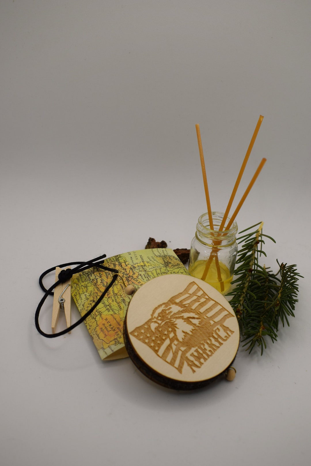 Air Freshener Aroma Diffuser America With Fragrance Flag Eagle - Etsy