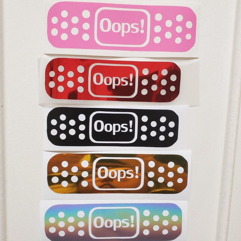 Oops Stickers - Etsy