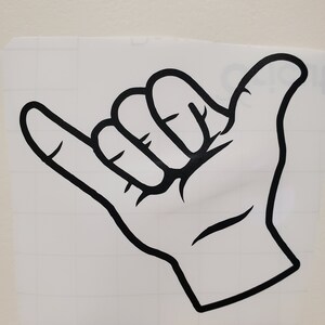 Shaka Hand,hang Loose, Hang Ten Sign Hawaii Decal! - Etsy