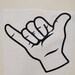 Shaka Hand,hang Loose, Hang Ten Sign Hawaii Decal! - Etsy
