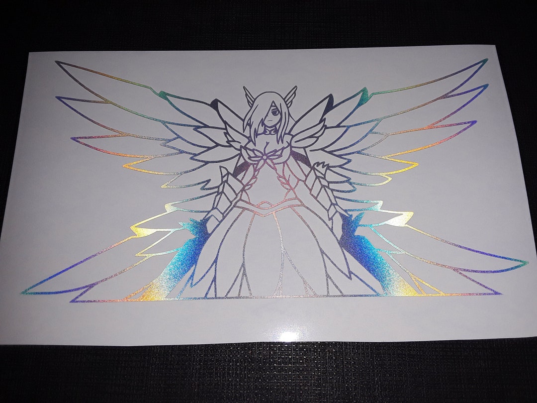 Fairy Tail Erza Scarlet Valkyrie Armor Holo Anime Sticker Vinyl Decal ...