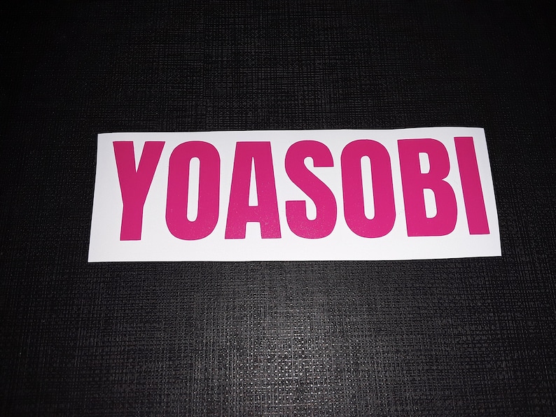Yoasobi Logo Pink J-pop Sticker Vinyl Decal Waterproof! - Etsy