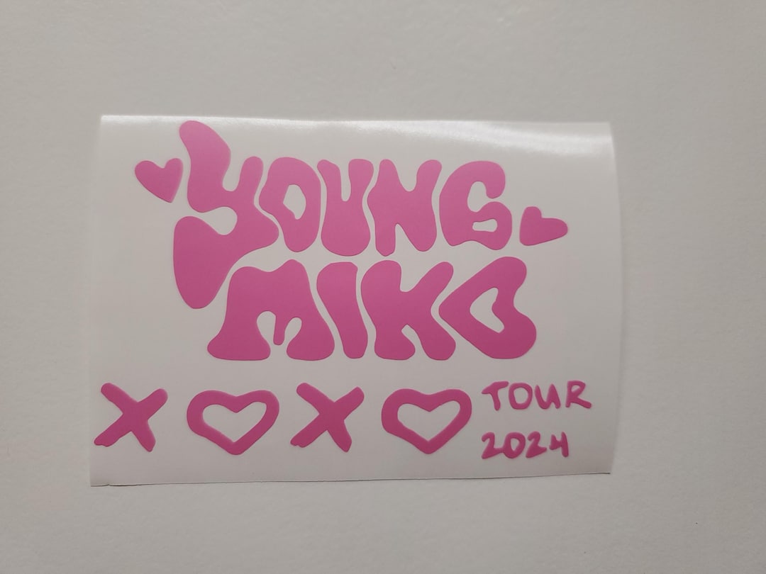 Young Miko Decal Sticker XOXO Tour for Cars, Mirrors, Laptops, Bottles ...