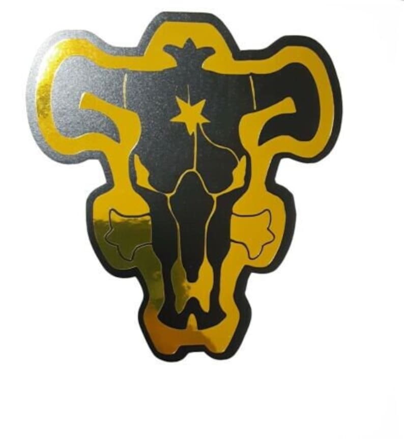Black Bulls Logo Sticker Vinyl Decal Anime Holographic Car - Etsy
