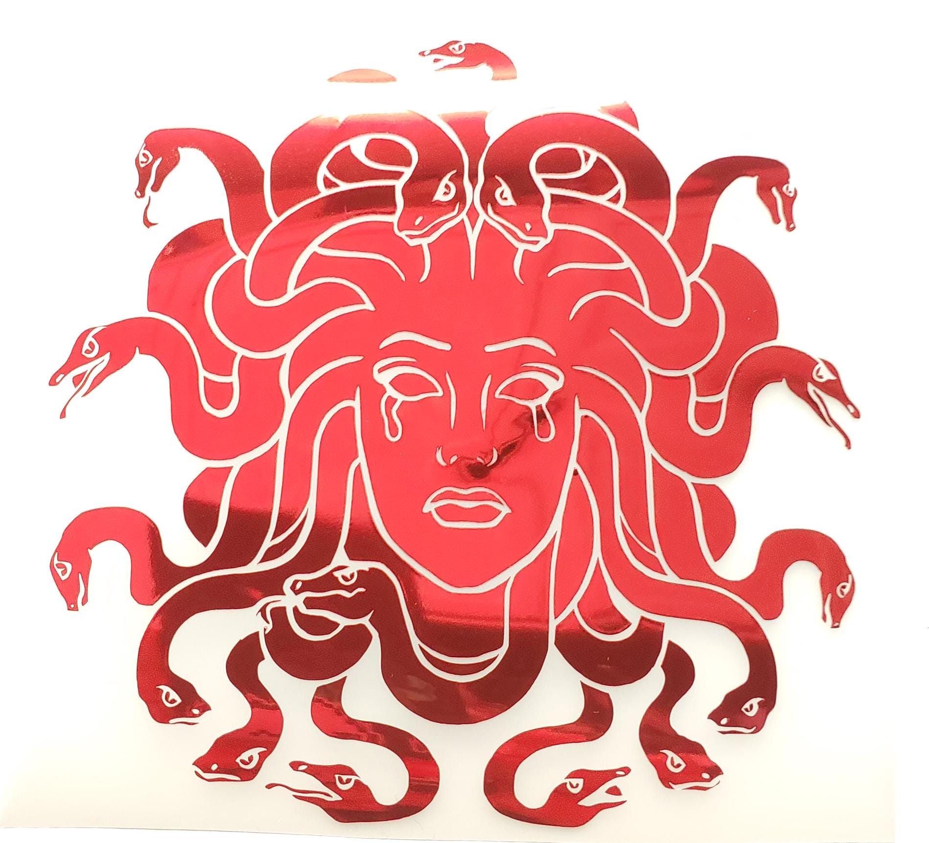 Crying Medusa Greek Mythology Gorgon Decal Art Sticker for Cars ...