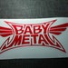 NEW Babymetal Logo Holo Foil Red Sticker Vinyl Decal Baby Metal ...
