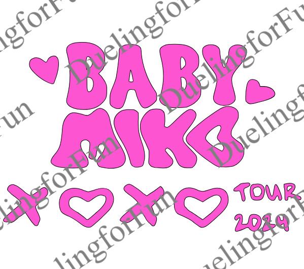 Baby Miko Young Miko Logo Tour 2024 Xoxo SVG PNG PES - Etsy