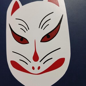 Babymetal Kitsune Fox God Mask Sticker Vinyl Decal Baby Metal ...