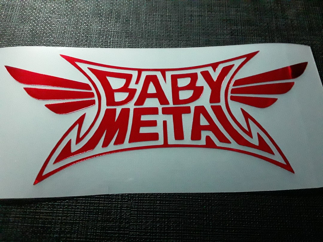 NEW Babymetal Logo Holo Foil Red Sticker Vinyl Decal Baby Metal ...